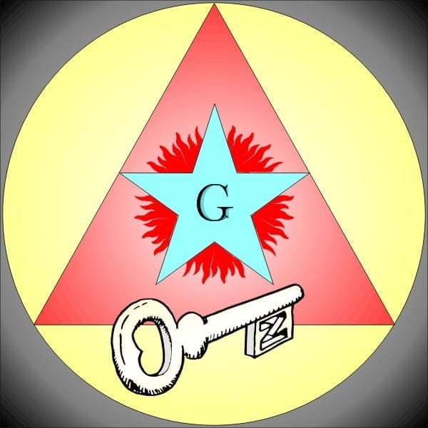 Tableau de loge / cartouche 4e degré REAA chez Lune et Soleil Fabr...